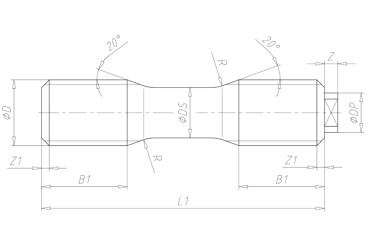 DIN 2510 - 1.7711/ 40CrMoV4-6 - L - M12x135 | maxmothes.com