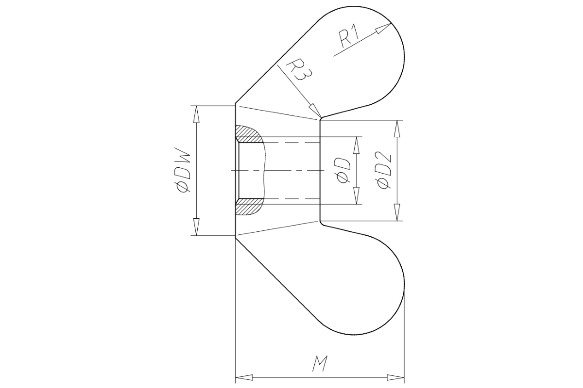 DIN 315 - Verzinkt - AF - M3 | maxmothes.com