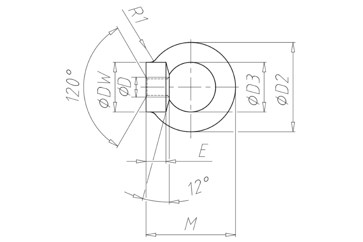 DIN 582 - 1.1141 / C15E - ZnNi n. M 3536 Typ SV (ZnNi Pass. silber ...