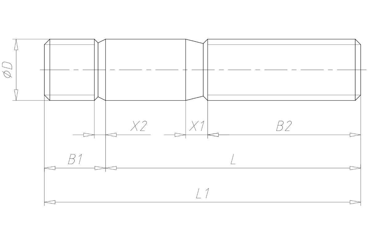 DIN 938 - 8.8 - Verzinkt - M12x35 | maxmothes.com